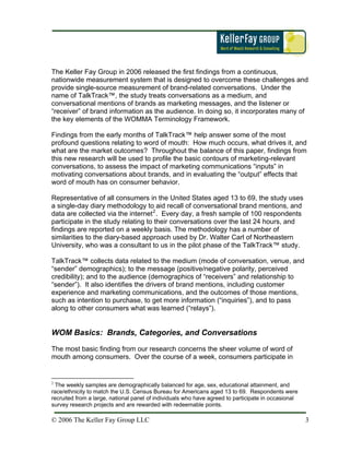 Single Source WOM Measurement | PDF