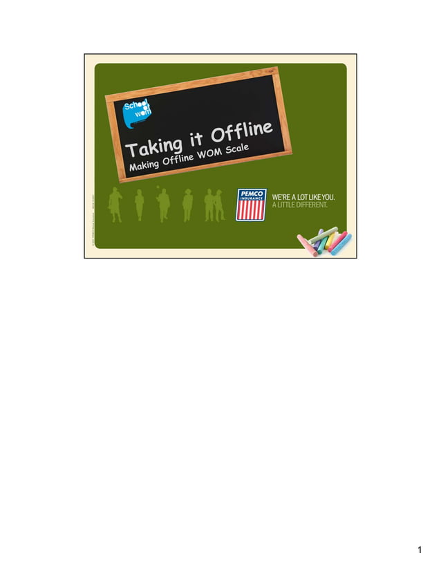"Taking It Offline" (With Speaker's Notes) | PDF