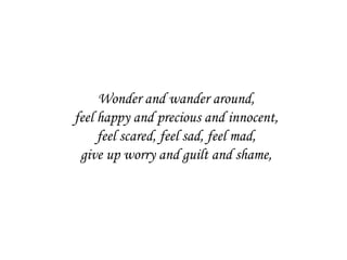 Wonder and Wander | PPT