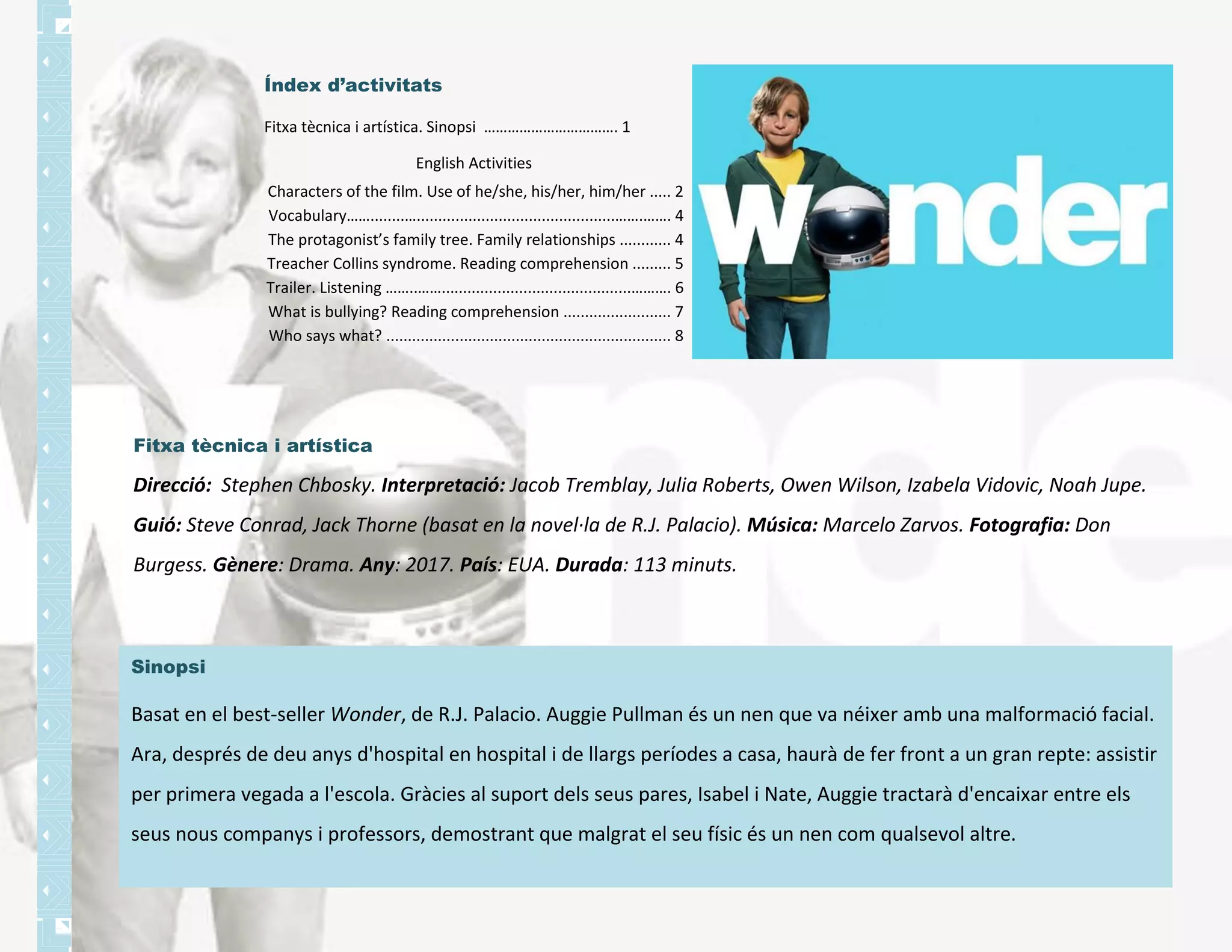 Wonder Activity Pack | PDF