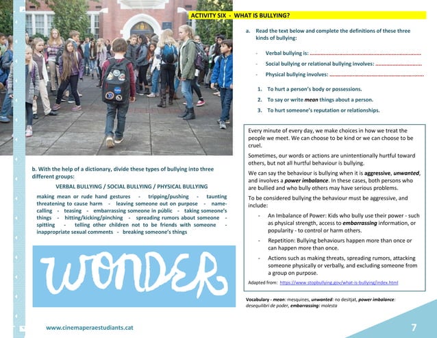 Wonder Activity Pack | PPT