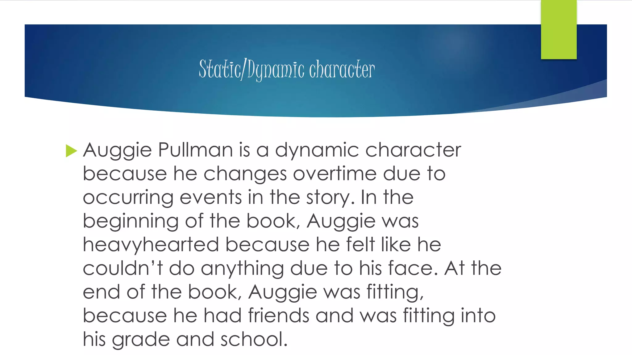 Wonder Project: August Pullman | PPTX