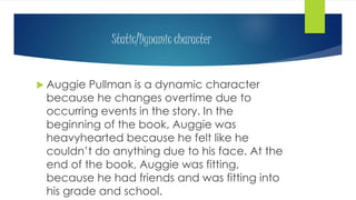 Wonder Character Auggie | PPTX