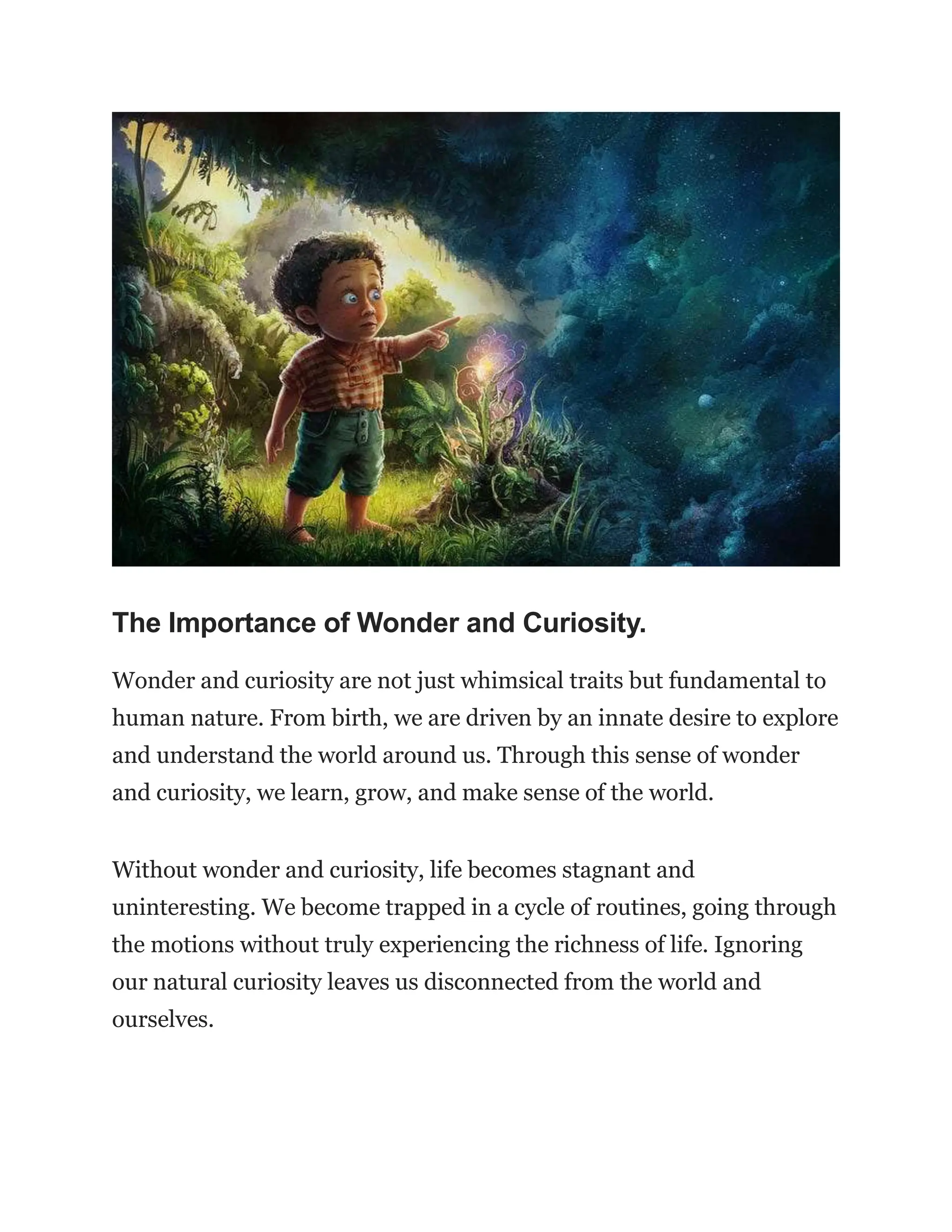 Wonder and Curiosity in a Mundane World. | DOCX