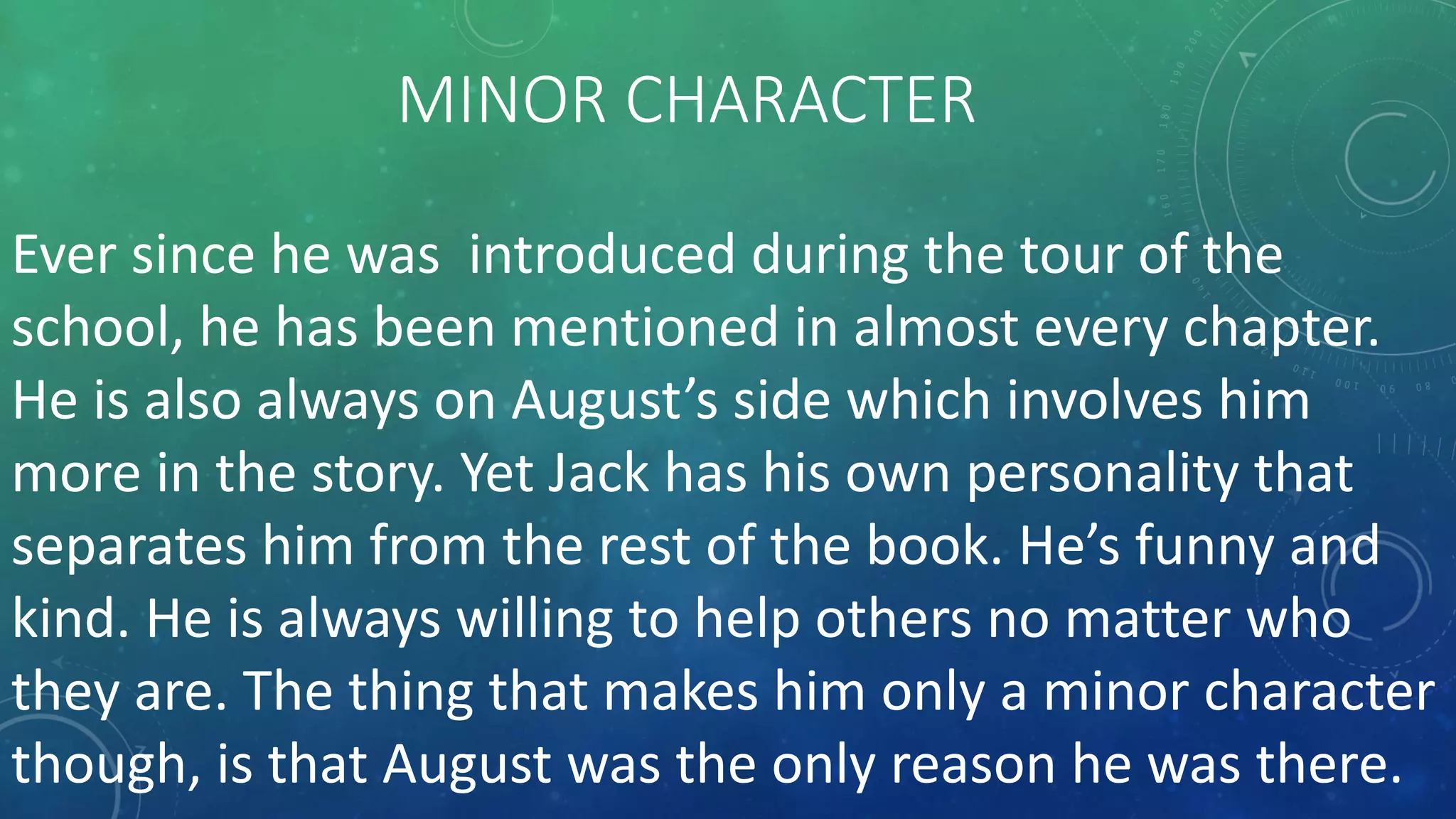 Wonder character project | PPT