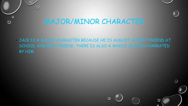 Wonder character project | PPTX