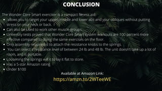 Wonder Core Exercise System Review | PDF
