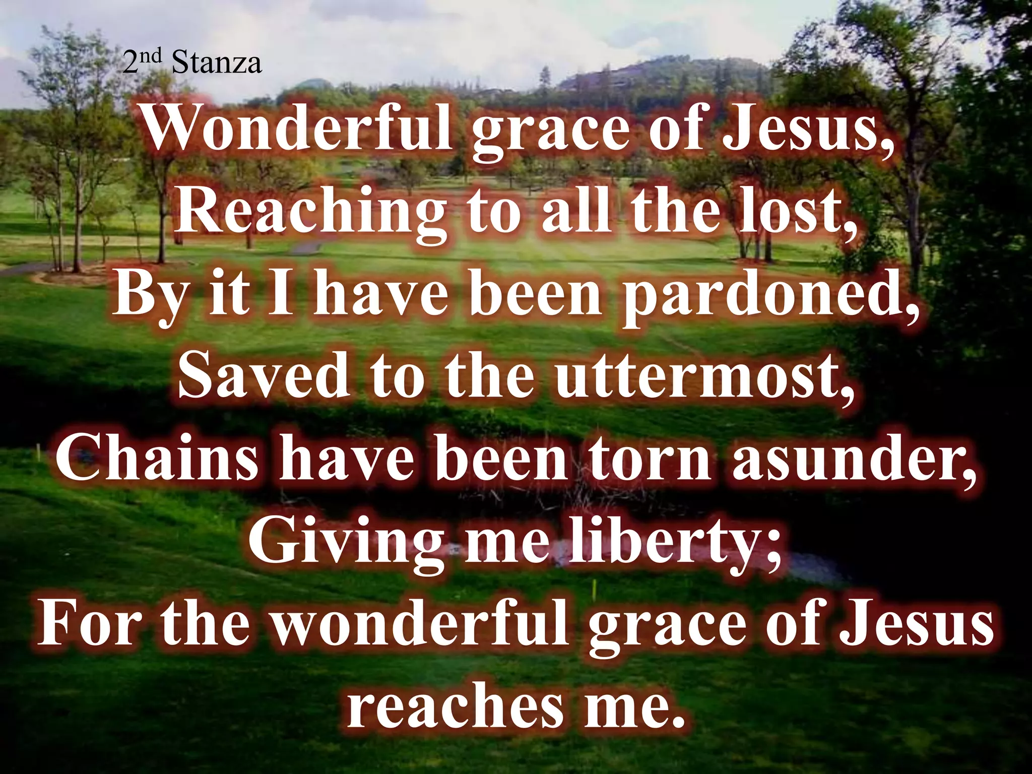 Wonderful Grace of Jesus | PPTX