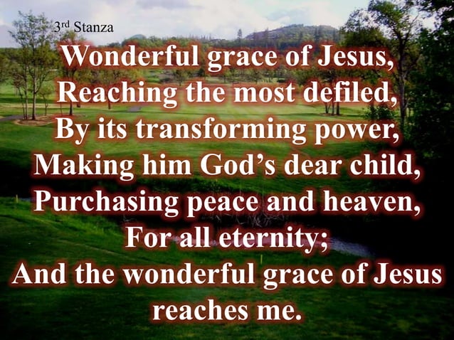 Wonderful Grace of Jesus | PPTX | Christianity | Religion & Spirituality