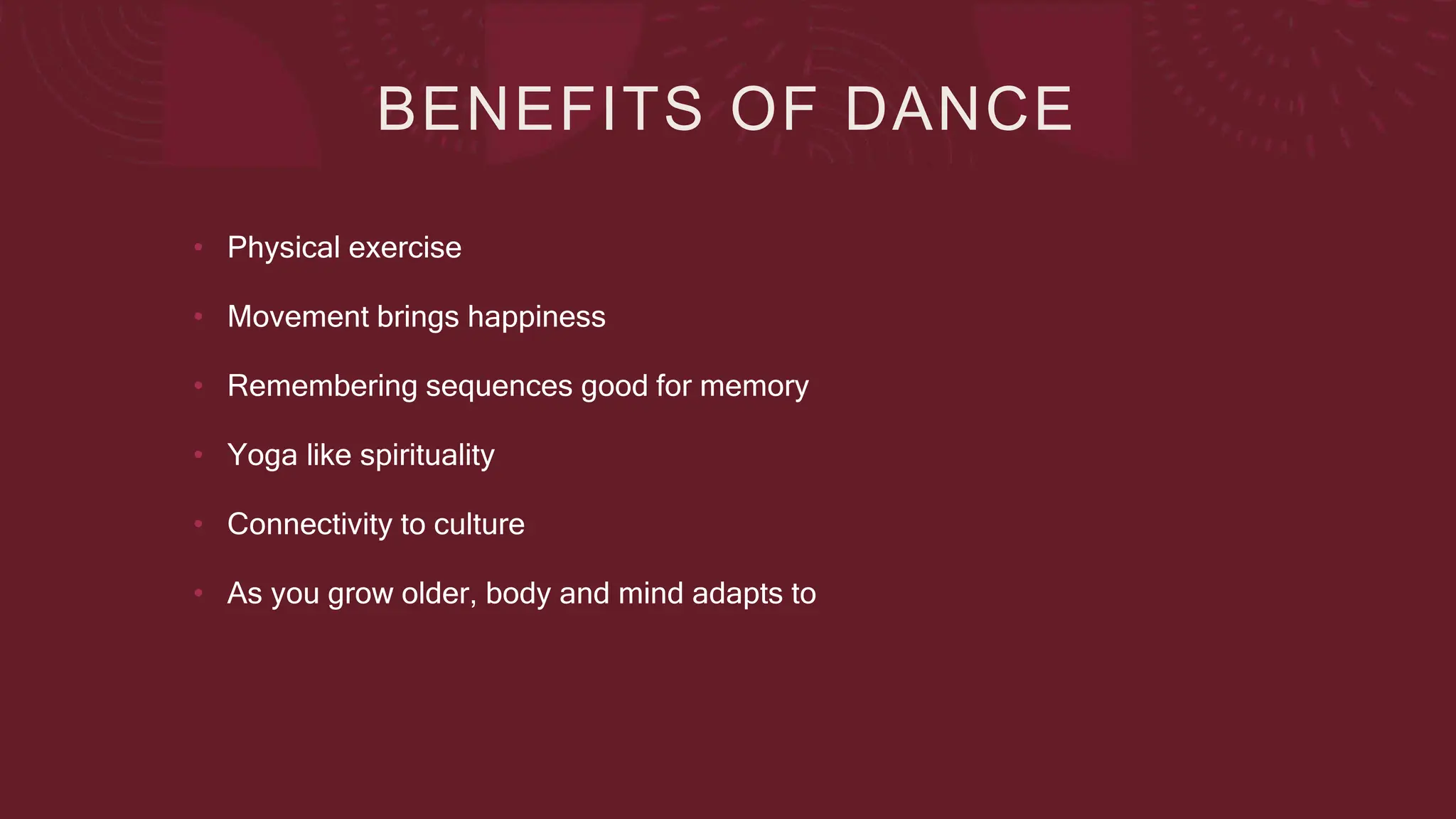 Health and Mental Wellbeing Through Dance | PPTX