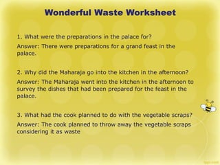 Wonderful waste ppt NCERT Book Topic to learn | PPT