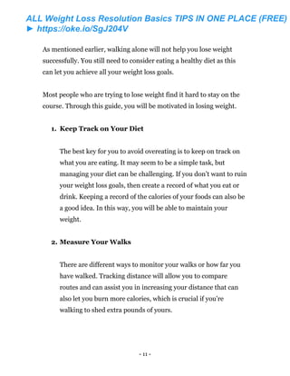 Weight Loss Weight Loss Resolution Basics | PDF
