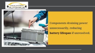 Wondering What Causes Your Car Battery To Drain Overnight Reasons ...