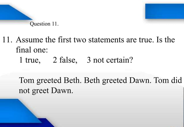 QSpiders - Wonderlic Sample Question | PPTX