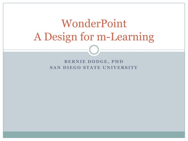 WonderPoints: A Framework for Building Curiosity | PPT