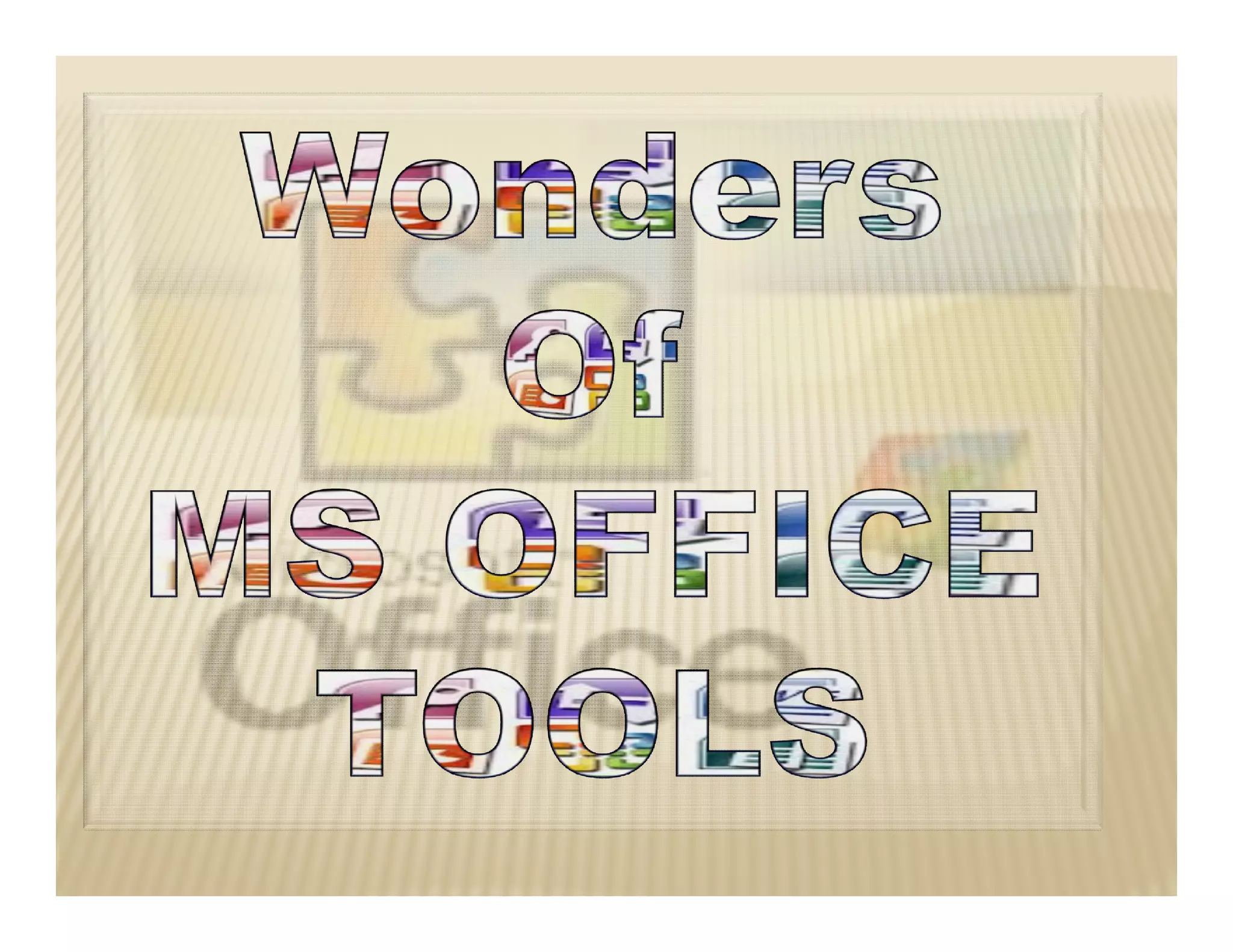 Wonders of-ms-office-drawing-tools | PDF