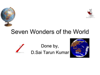 Wonders of ppt | PPT