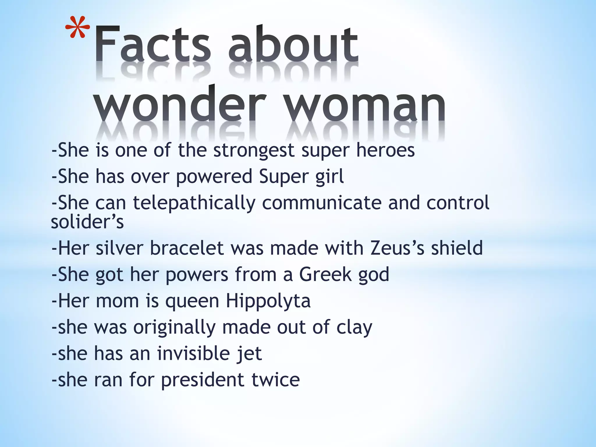 Wonder woman | PPTX