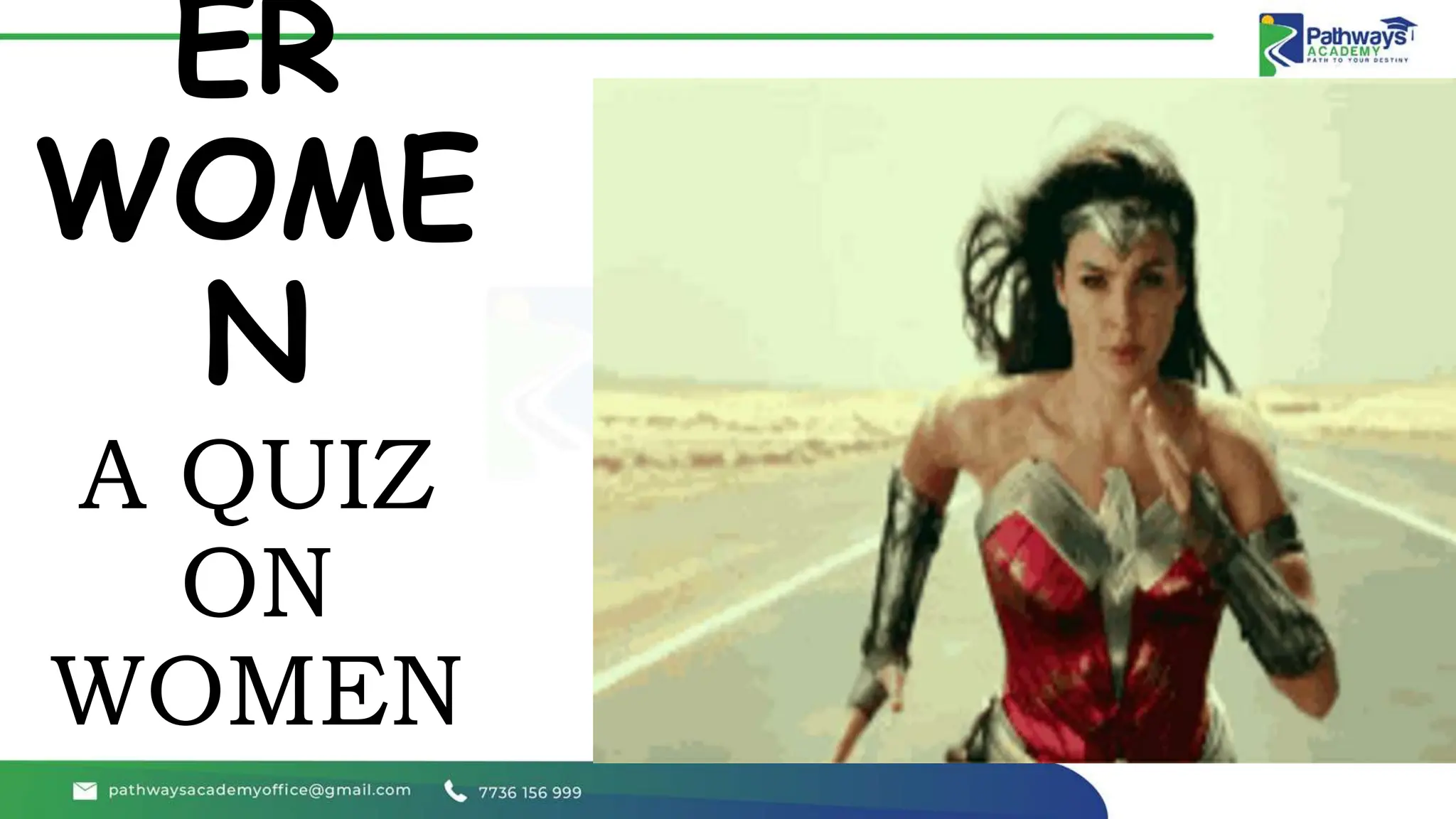 wonder woman:quiz on female achievements | PPT