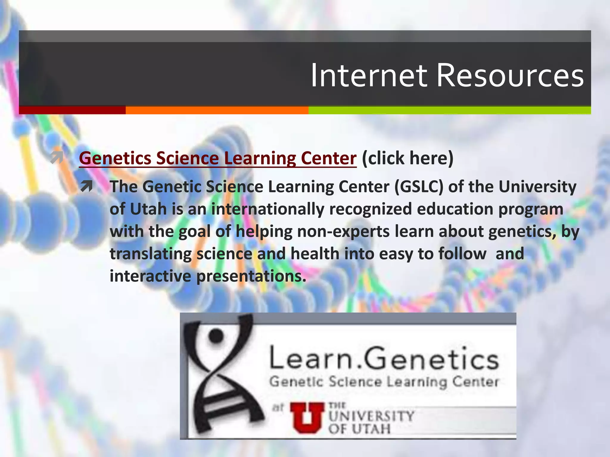 Wong.Melissa genetics | PPTX