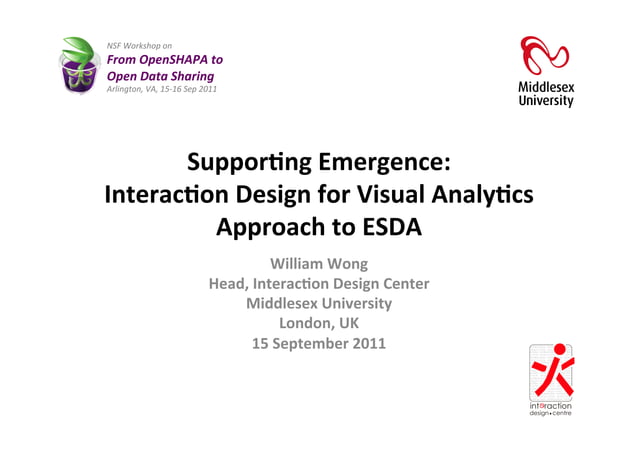 Supporting Emergence: Interaction Design for Visual Analytics Approach ...