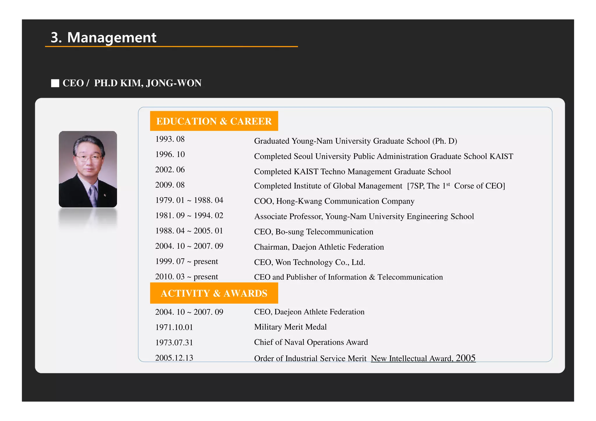 Won Technology Company Introduction | PDF