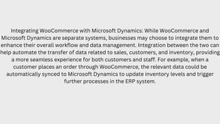 woocommerce microsoft dynamics.pdf | Business Utilities | Business