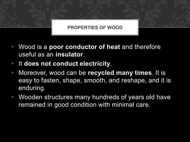 Wood | PPTX | Woodworking | Arts and Crafts