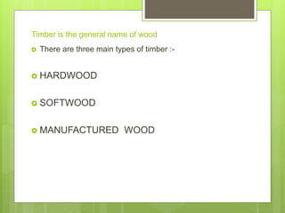 Specifications of Wood | PPTX