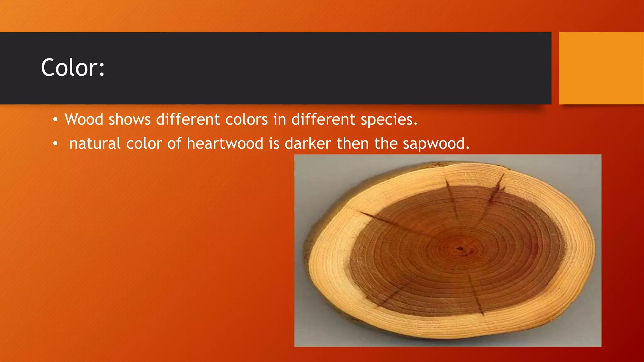 characteristics of wood | PPTX