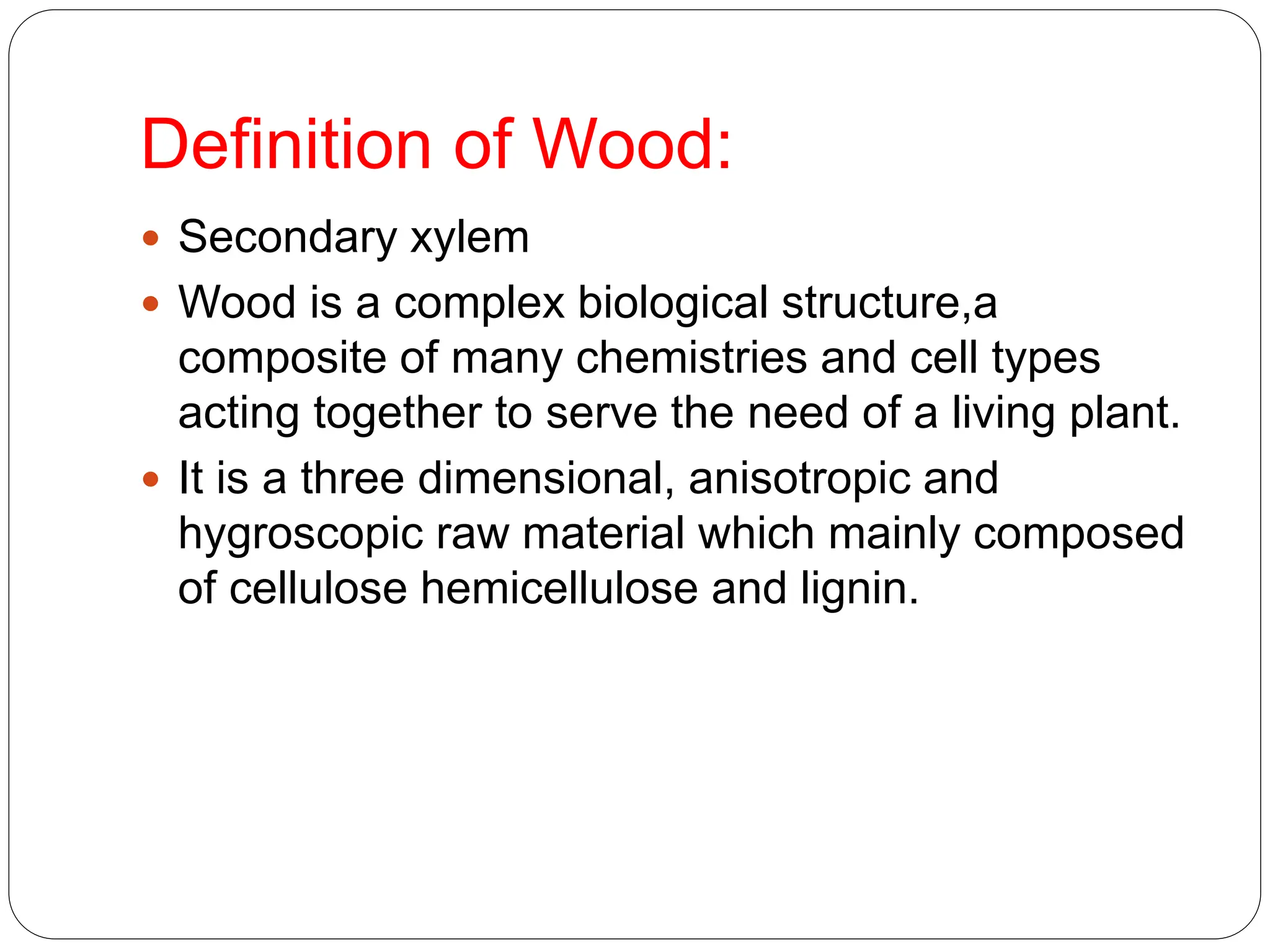 This presentation is about wood structure | PPTX