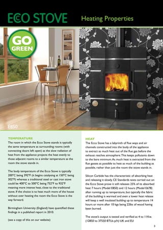 Energy Efficient Wood Burning Stove Model E678 From EcooStove | PDF