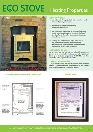 Energy Efficient Wood Burning Stove Model E678 From EcooStove | PDF