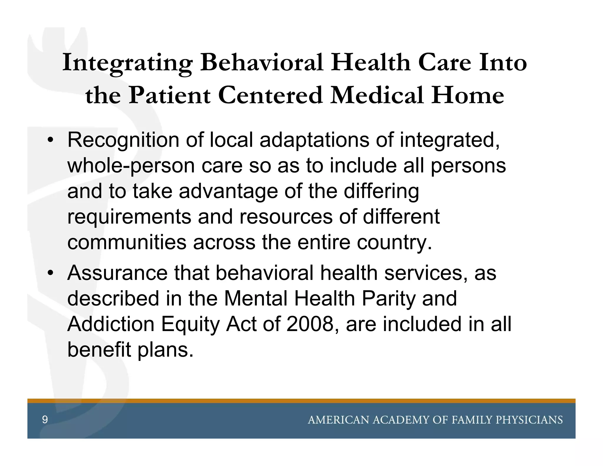 Integration of Policy, Practice and Partnership with Julie Wood, MD | PDF