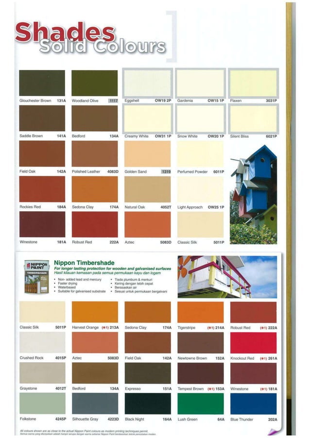 Nippon color chart malaysia- Wood Metal Collection | PDF