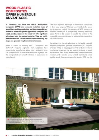 Wood plastic composites - Coloring with performance pigments | PDF