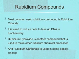 Rubidium (Howard Wood) | PPT