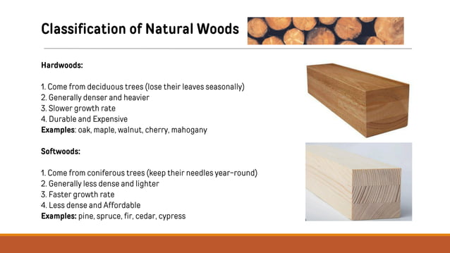 Wood and types of wood and finishes classificationpdf | PDF ...