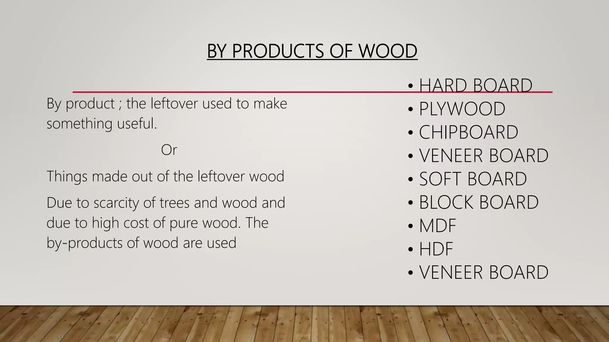 Wood and by products | PPTX