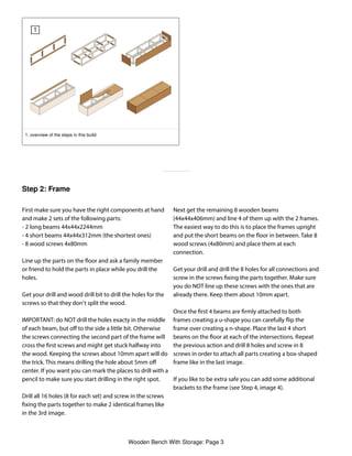 Wooden Bench With Storage. | PDF