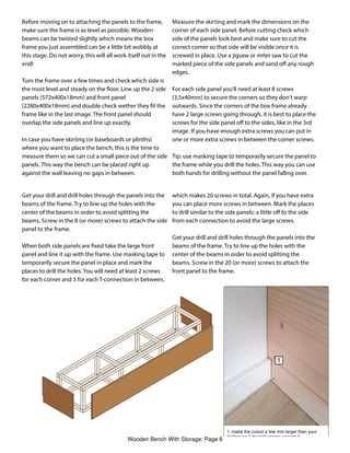 Wooden Bench With Storage. | PDF | Woodworking | Arts and Crafts