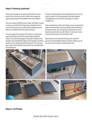 Wooden Bench With Storage. | PDF