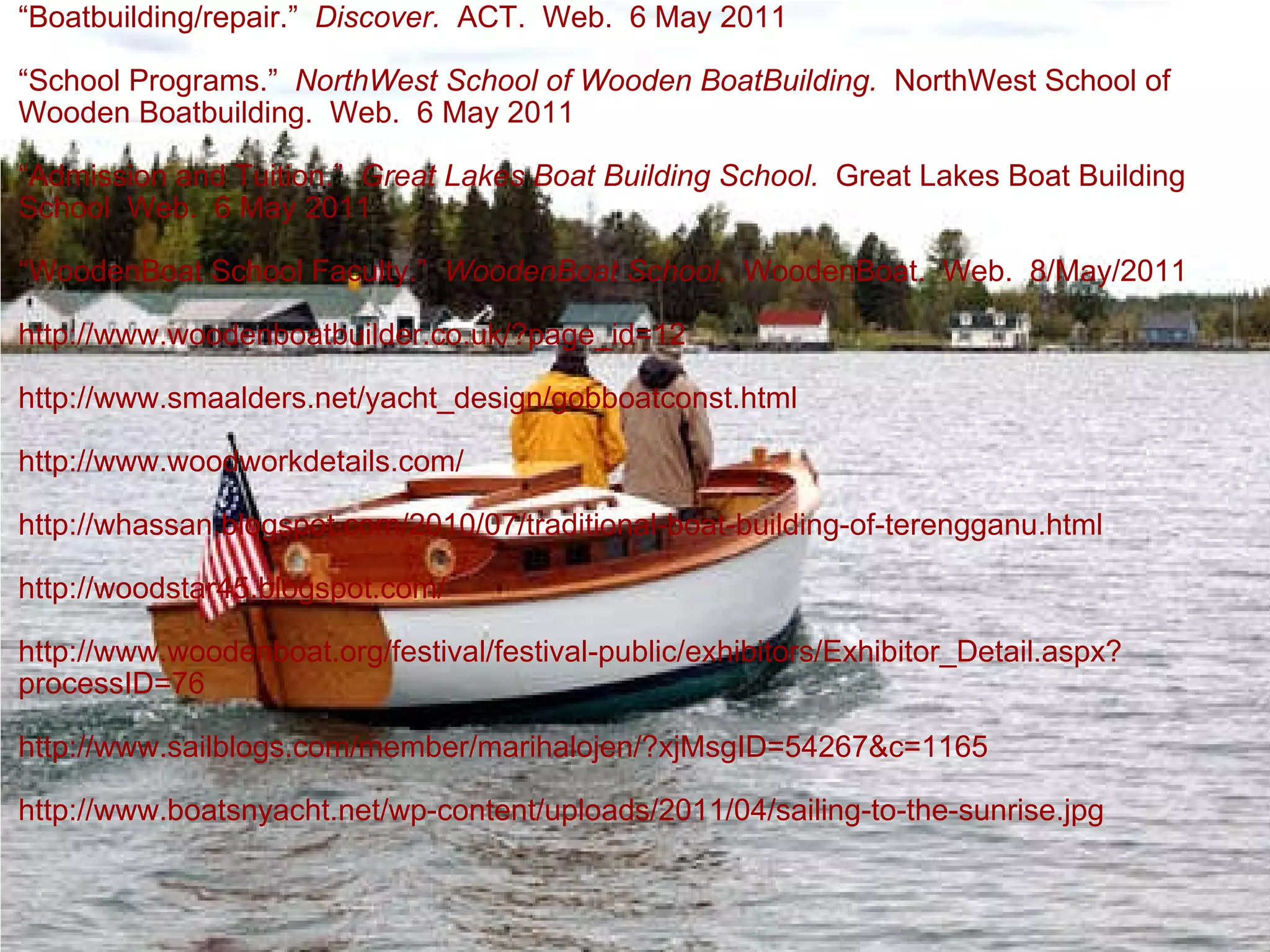 Wooden boat builders | PPT
