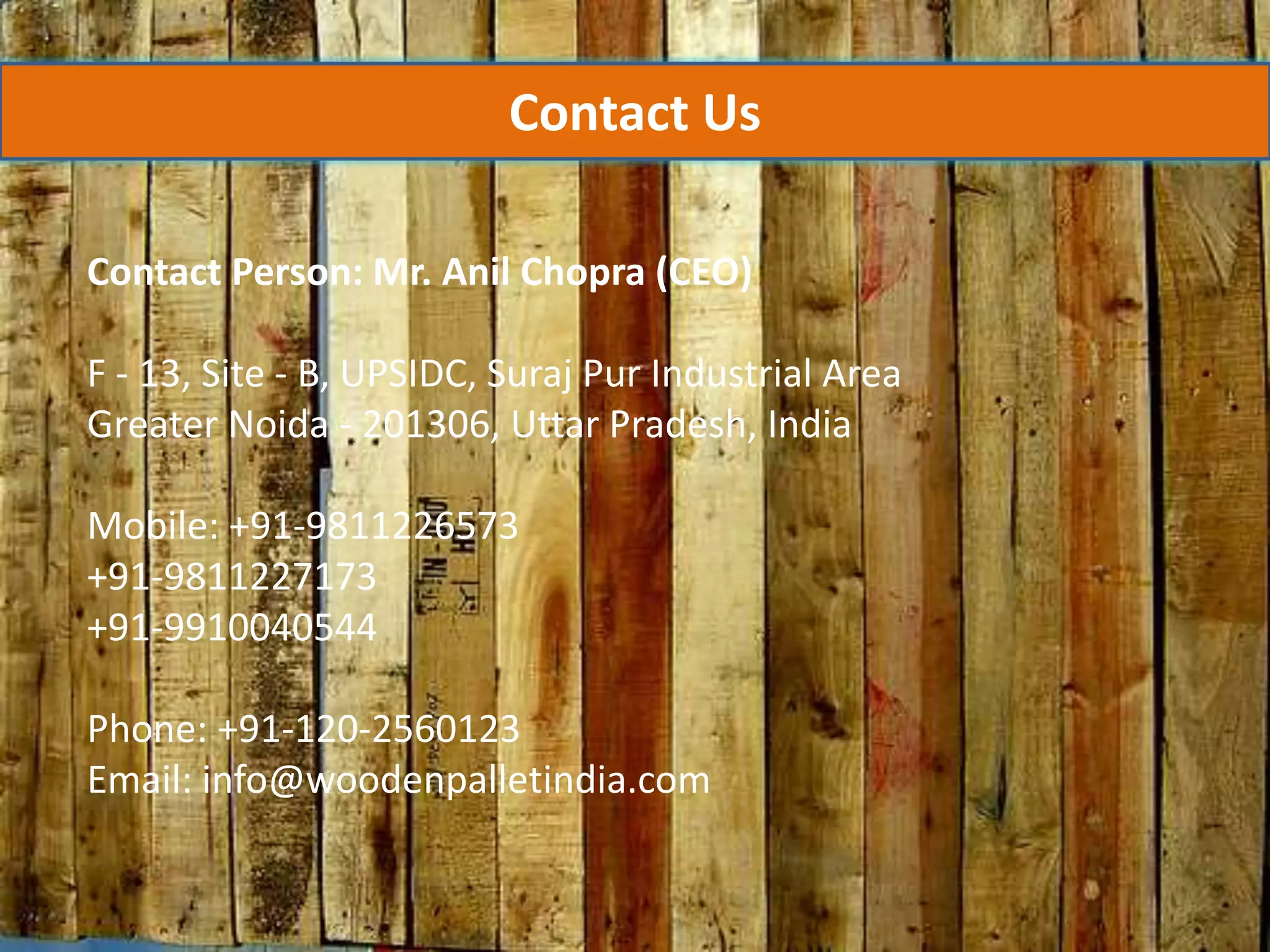 Wooden pallet ppt | PPTX