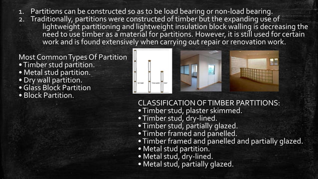Wooden partition & wall paneling | PDF