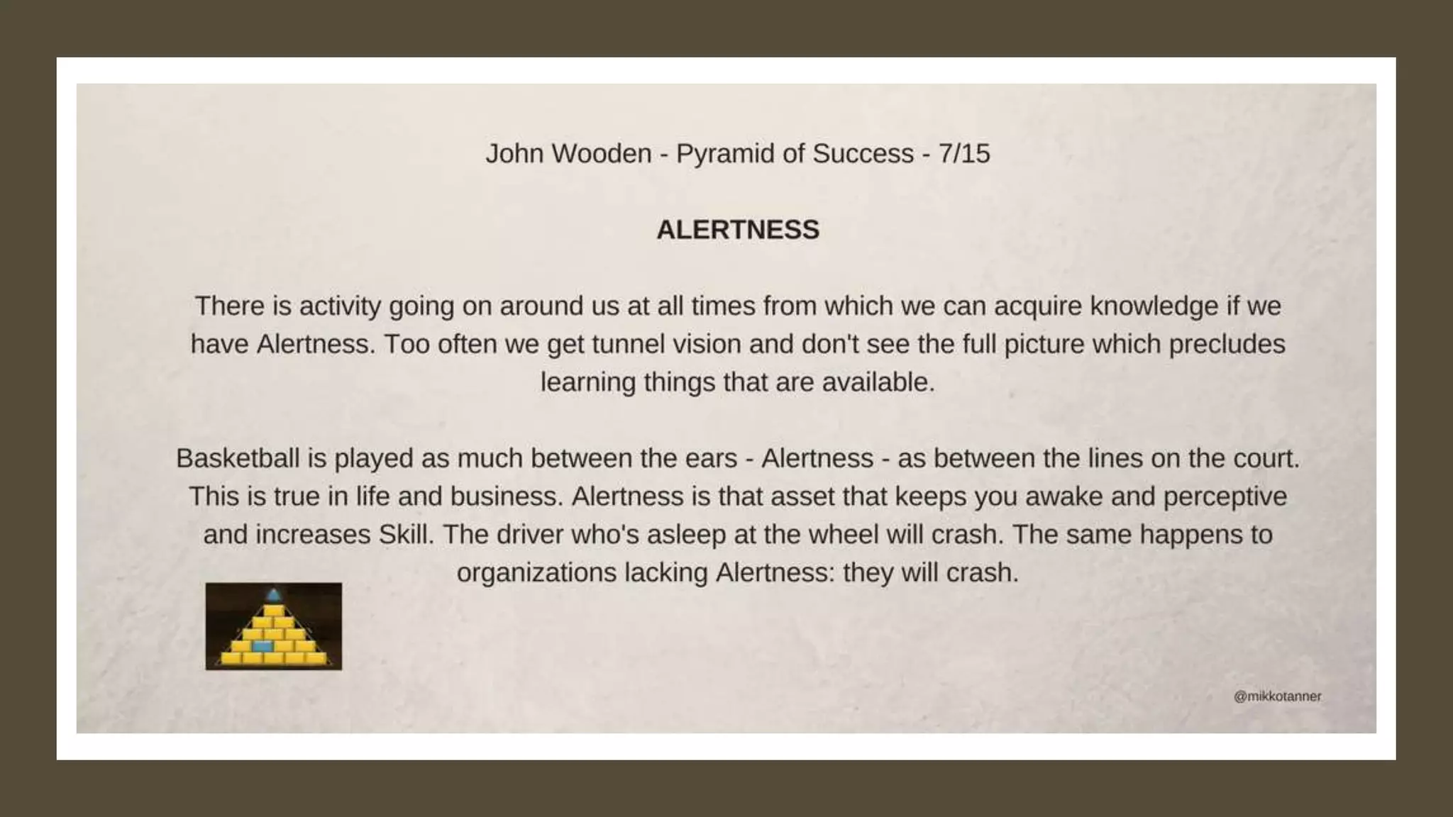 Wooden Pyramid of Success | PPTX