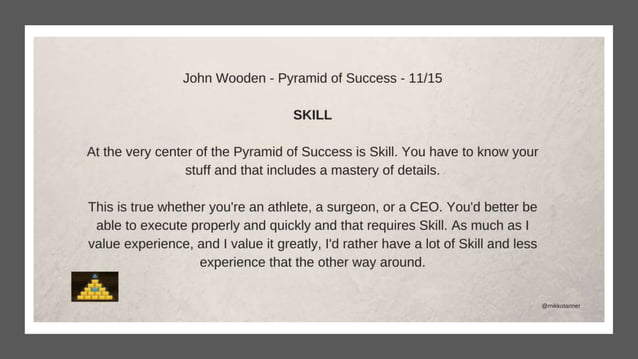 Wooden Pyramid of Success | PPTX