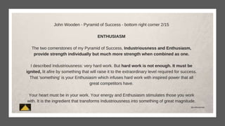 Wooden Pyramid of Success | PPT
