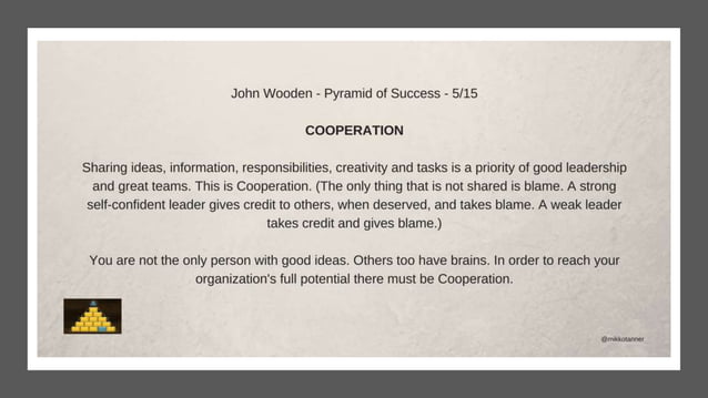 Wooden Pyramid of Success | PPTX