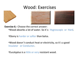 Wood Exercises | PPT